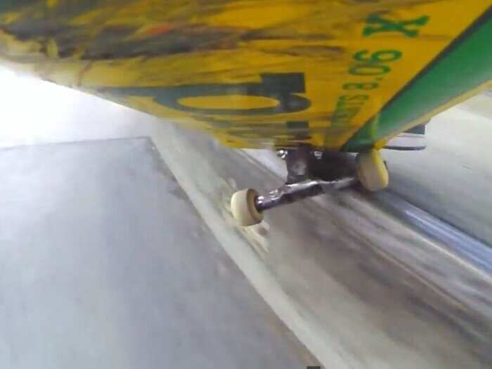 GoPro Strapped To Board's Bottom Shows Coolest View Of Technical Street ...