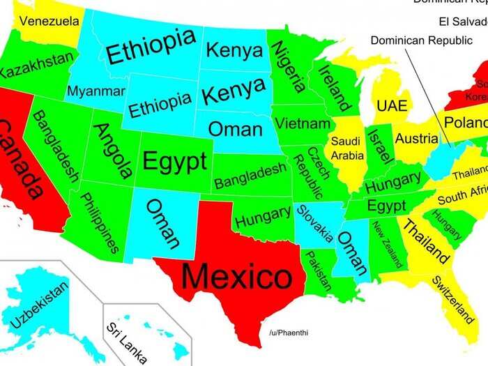 New Map Shows How Gdp Of Us States Compare To The World US States