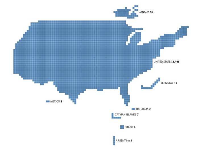 This map shows the home country for every Nasdaq member | Business ...