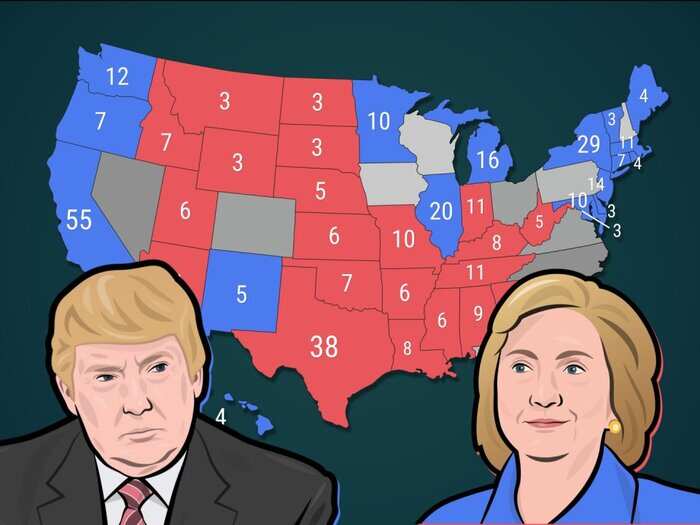 This animated map shows the most probable path to a Trump victory ...