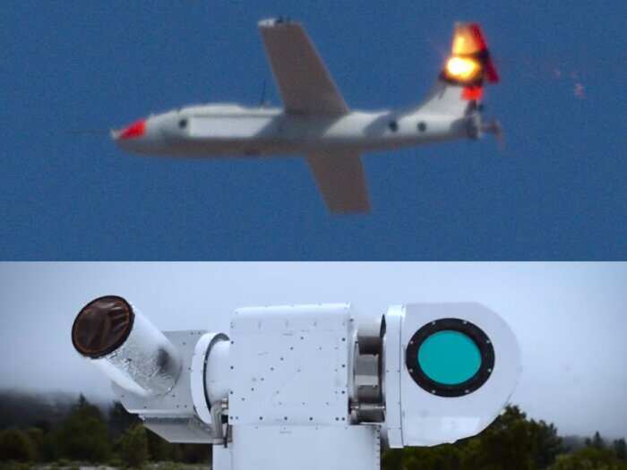 Watch Lockheed Martin's laser beam system burn drones out of the sky ...