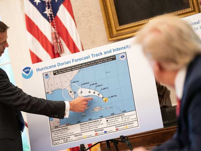 White House Photo Shows Trump Being Briefed With Accurate Hurricane